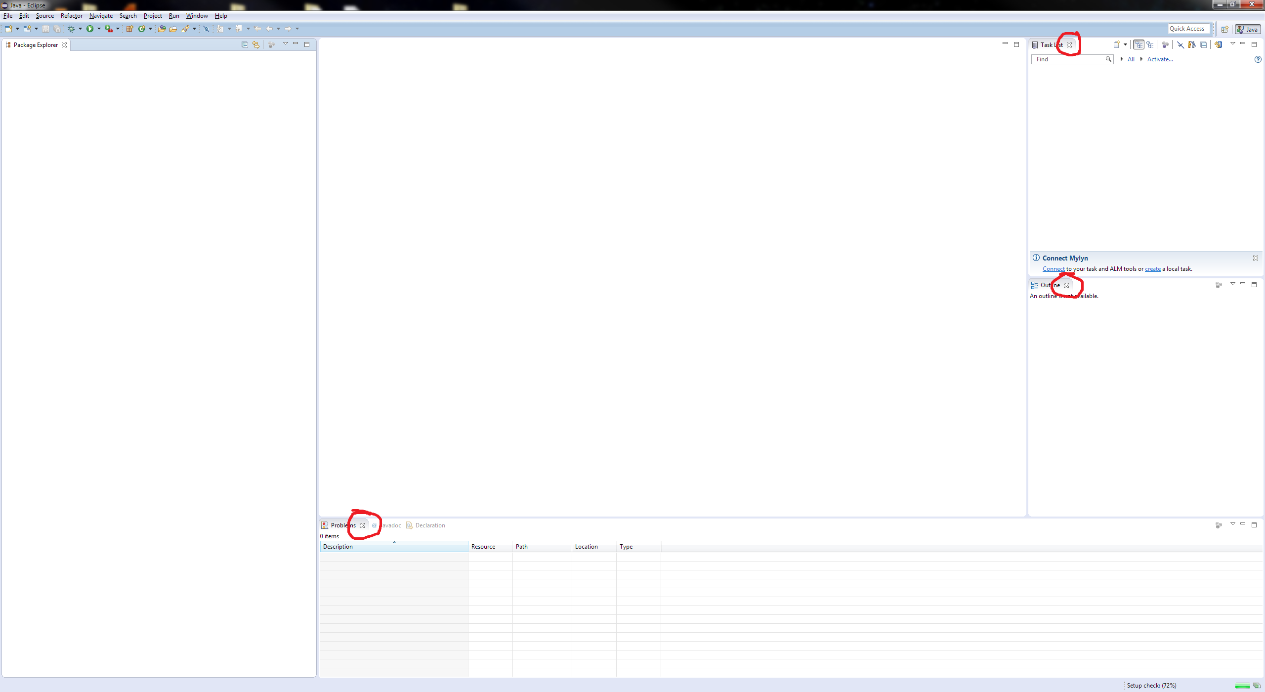 Close all views you don't want.